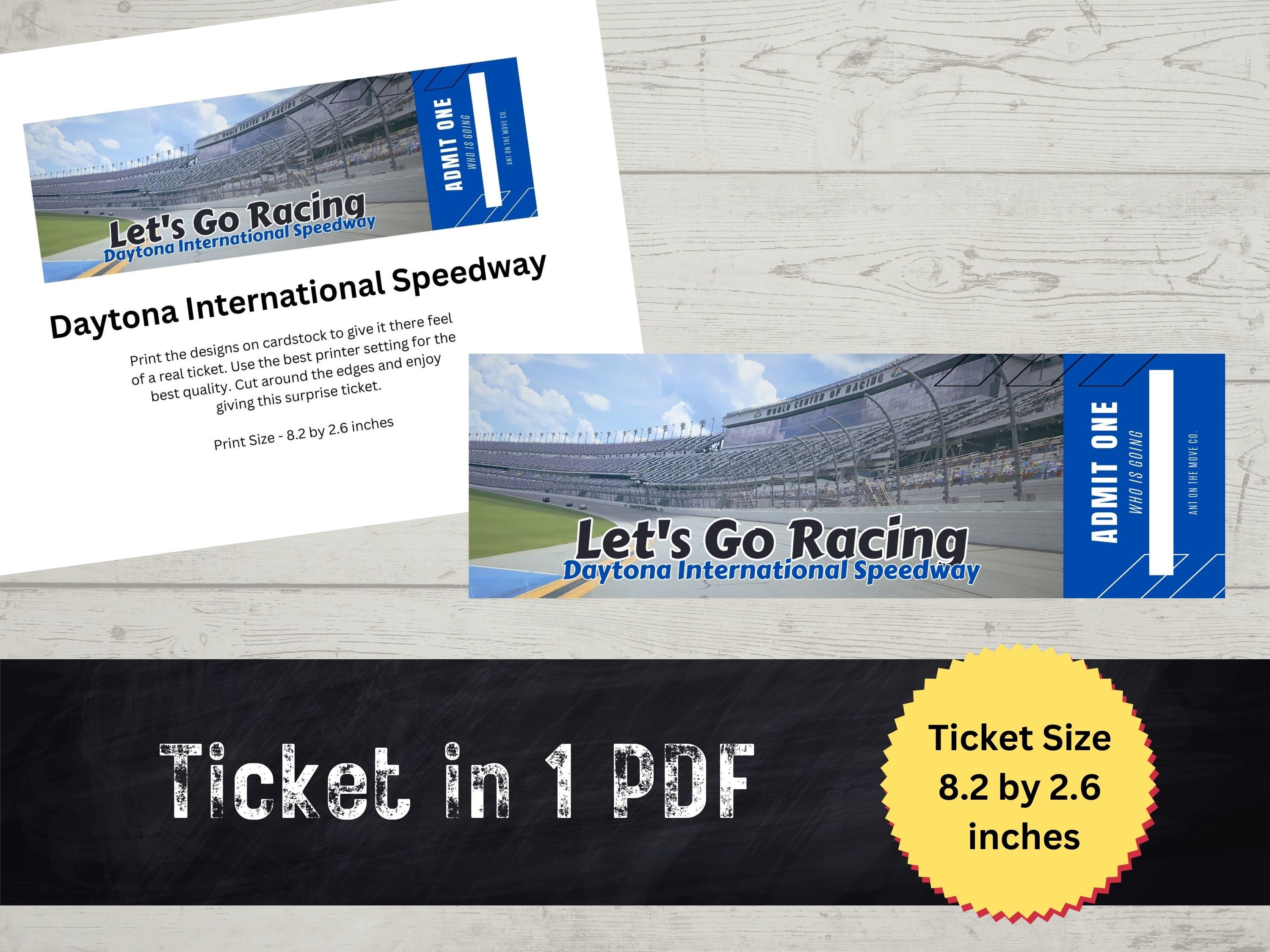 Daytona International Speedway Surprise Ticket, Event Ticket, Nascar ...