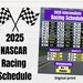 2025 Nascar Race Schedule, Stock Car Racing, 2025 Schedule, Race Fan ...