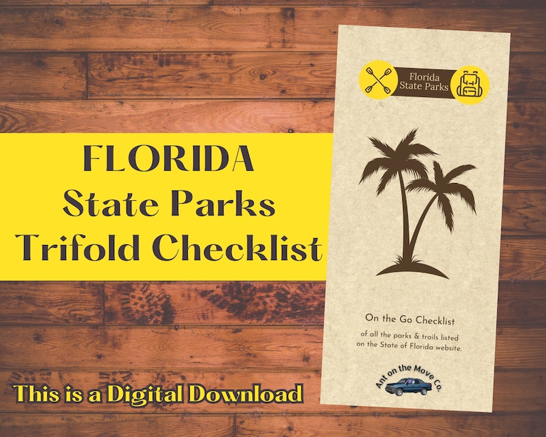 Florida State Park Checklist: PRINTABLE Florida State Parks List, State ...