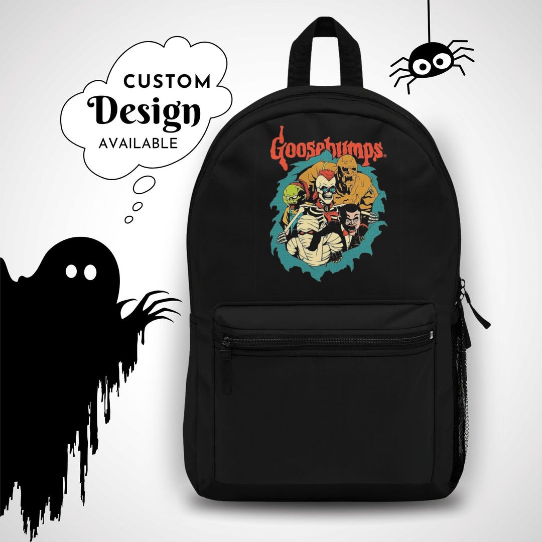 Goosebumps Backpack Personalized, Halloween Custom Name Kids Backpack ...