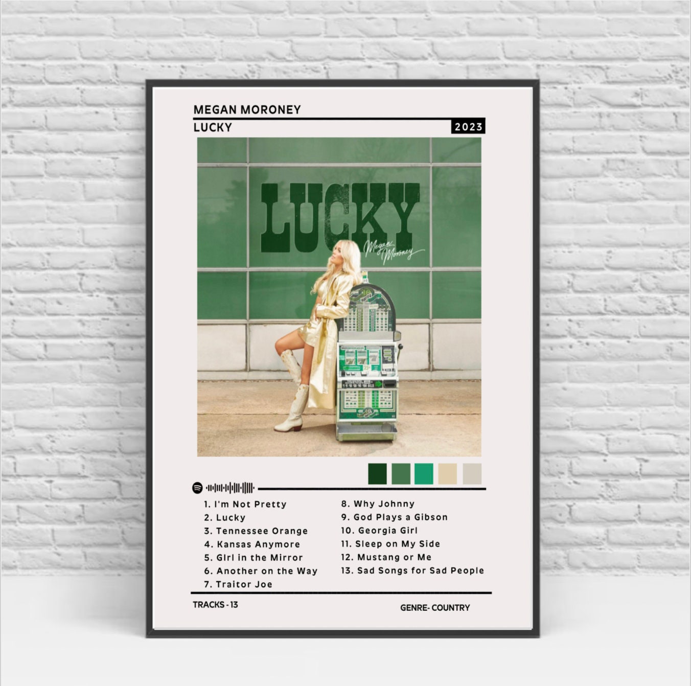Megan Moroney "lucky" Album Cover Poster - Etsy