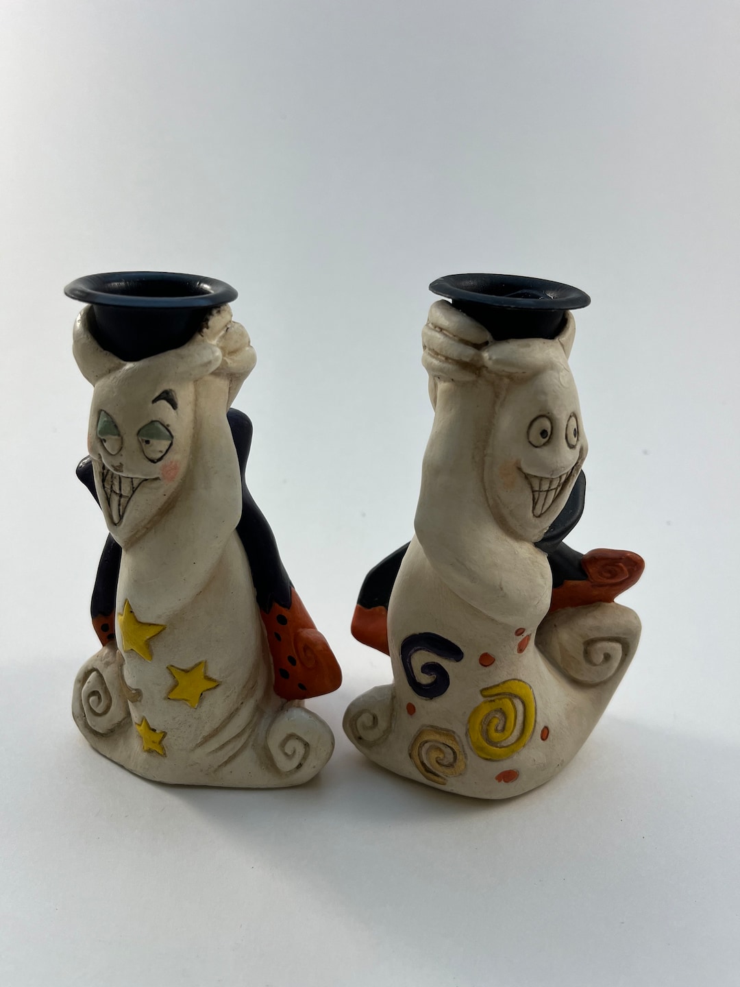 Pair of Halloween Ghost Candle Holders - Etsy
