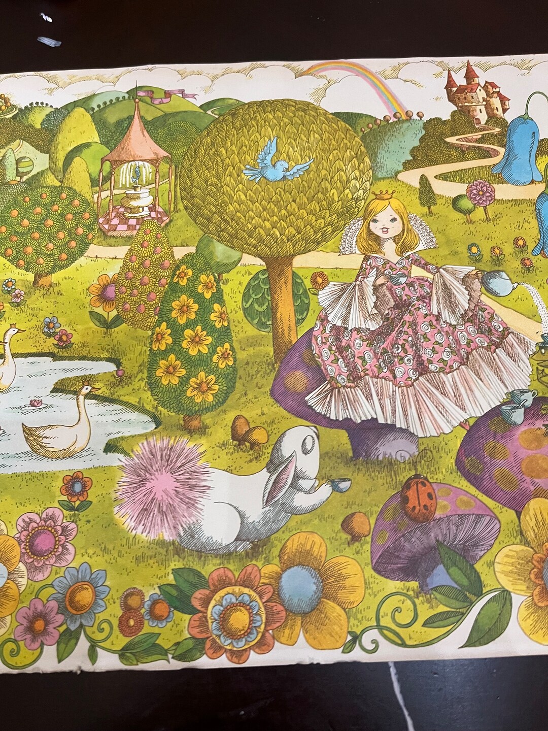 Vintage Avon "her Prettiness Serves Tea in the Garden" Poster - PRICE ...