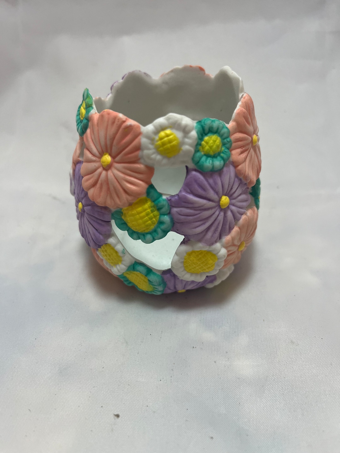 Floral Spring Easter Candle Holder - Etsy