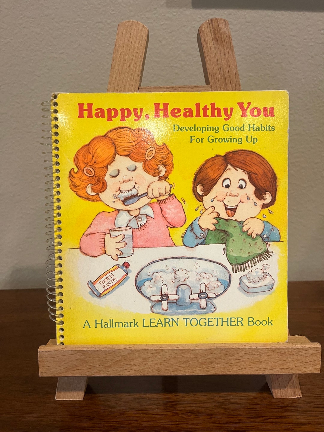 Vintage Childrens Book Happy Healthy You a Learn Together Hallmark Book ...