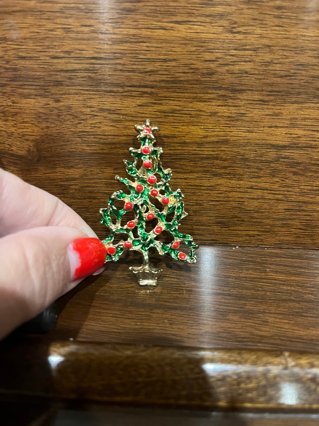 Vintage Christmas Tree Pin Brooch - PRICE INCLUDES SHIPPING - Etsy