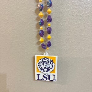 Long Vintage LSU Mardi Gras Bread Purple and Gold PRICE INCLUDES ...