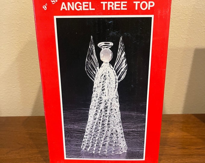9 Inch Spun Glass Angel Tree Topper - Etsy