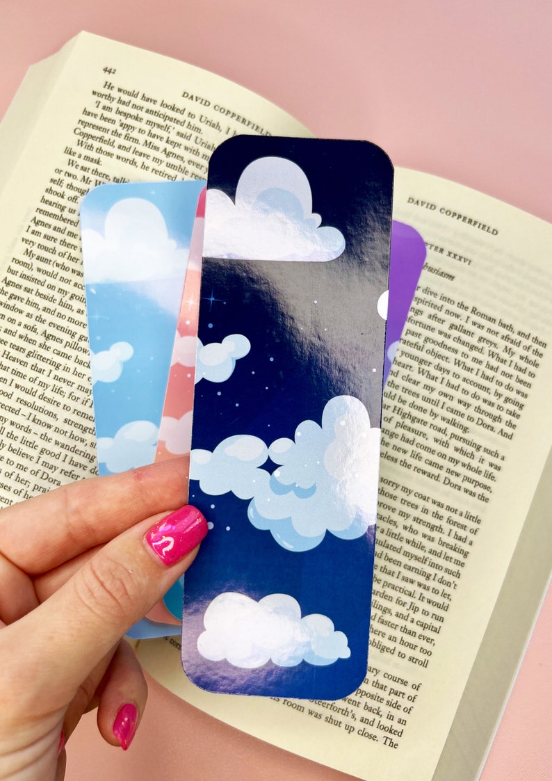 Dreamy Cloud Bookmarks Set of 4 Cosy Bookmarks Reading Gifts - Etsy