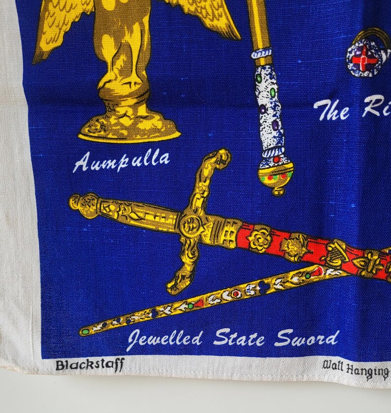 ROYAL REGALIA Irish Linen Tea Towel Blackstaff Wall Hanging - Etsy