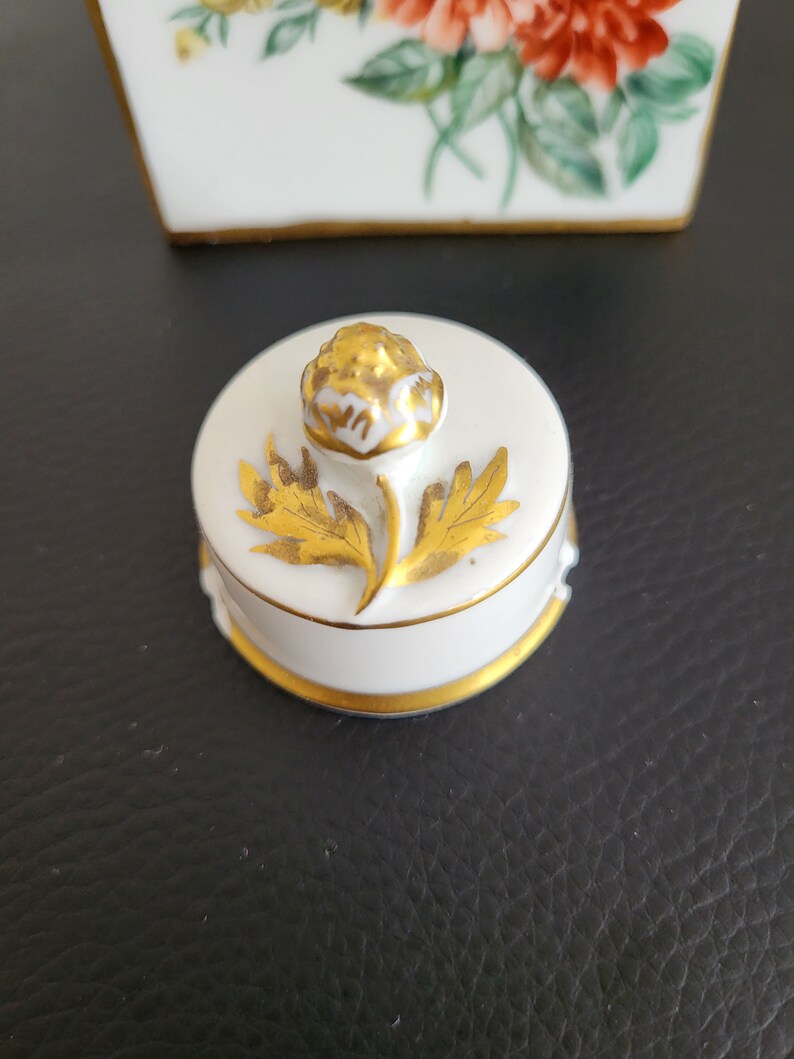 FURSTENBERG Vintage Porcelain Tea Caddy Flowers Hend Painted - Etsy