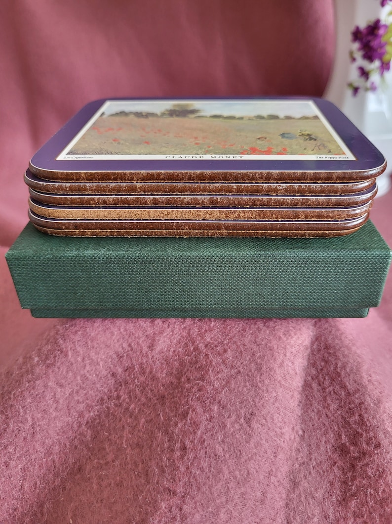 Vintage JASON claude Monet Set 6 Placemats Hot Coaster 1963 - Etsy