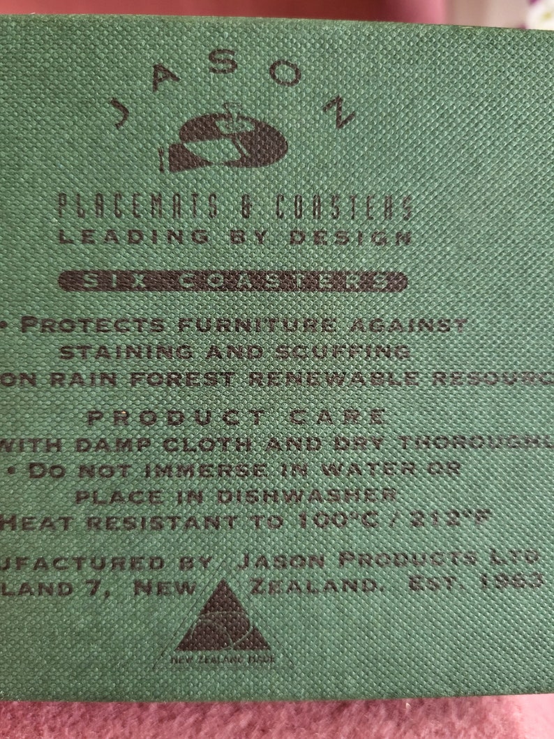 Vintage JASON claude Monet Set 6 Placemats Hot Coaster 1963 - Etsy