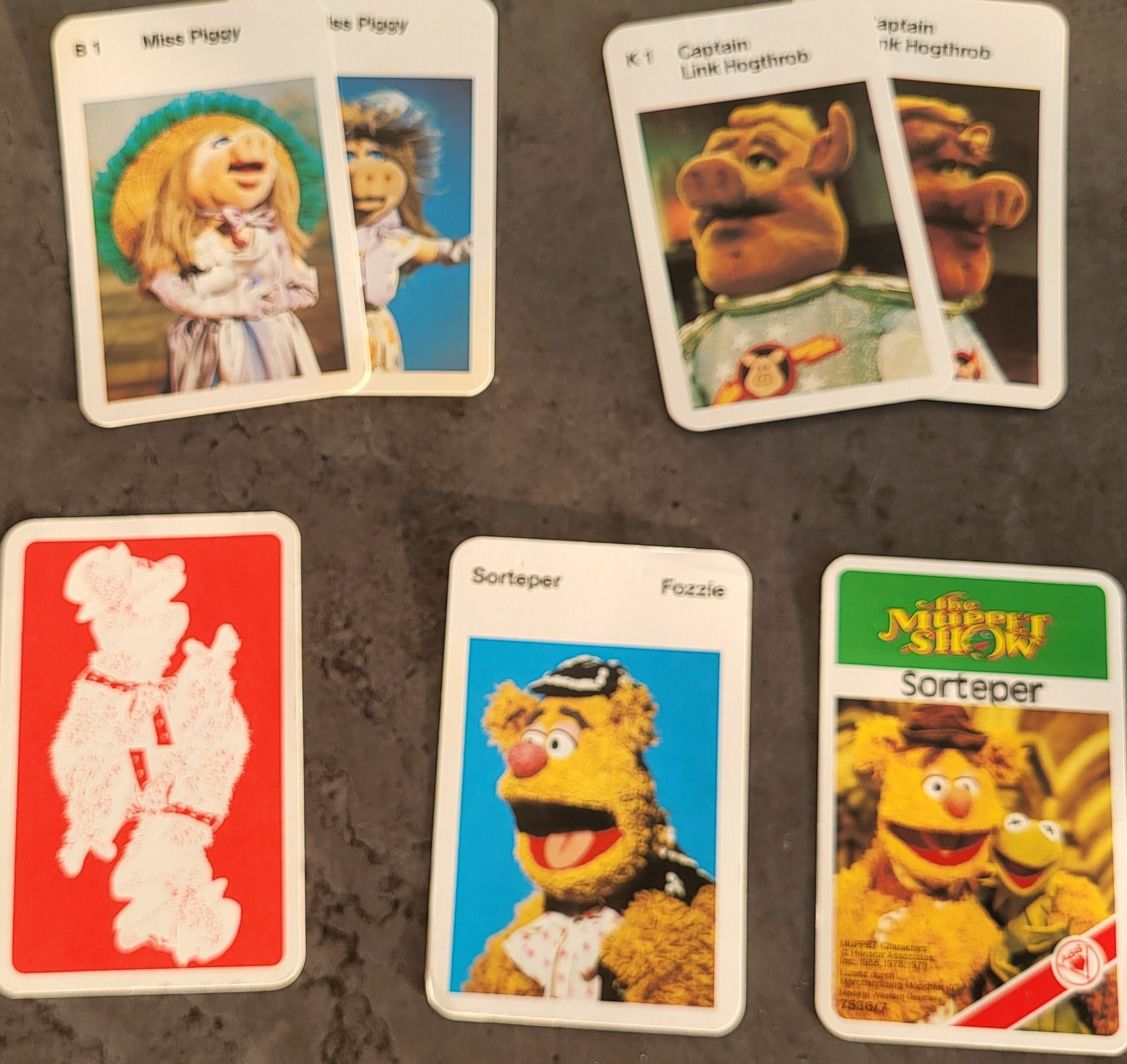 Vintage Ass Jim Henson the Muppet Show Card Game Complete Used in Box ...