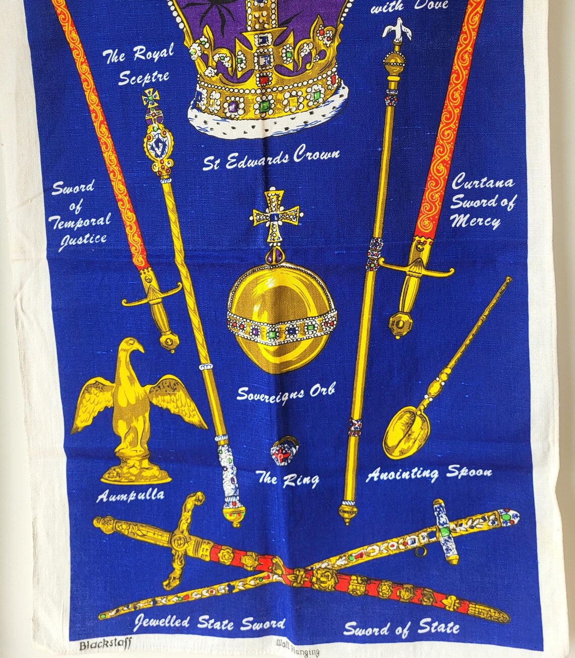 ROYAL REGALIA Irish Linen Tea Towel Blackstaff Wall Hanging - Etsy