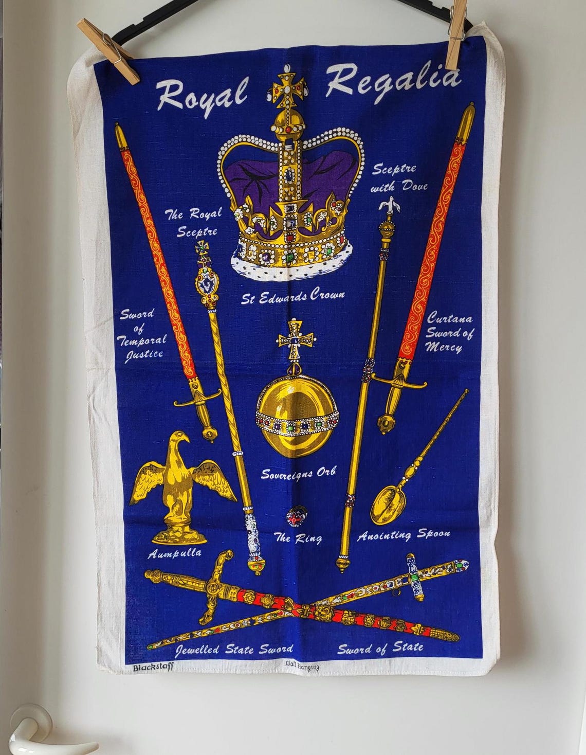 ROYAL REGALIA Irish Linen Tea Towel Blackstaff Wall Hanging - Etsy