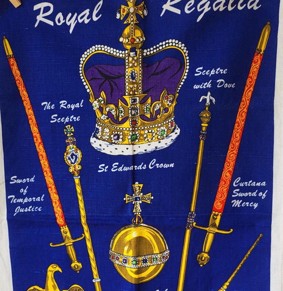 ROYAL REGALIA Irish Linen Tea Towel Blackstaff Wall Hanging - Etsy