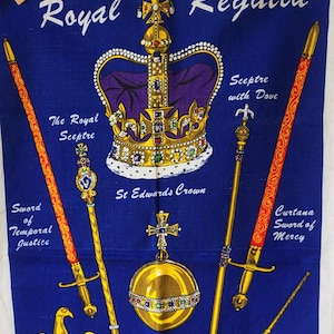 ROYAL REGALIA Irish Linen Tea Towel Blackstaff Wall Hanging - Etsy