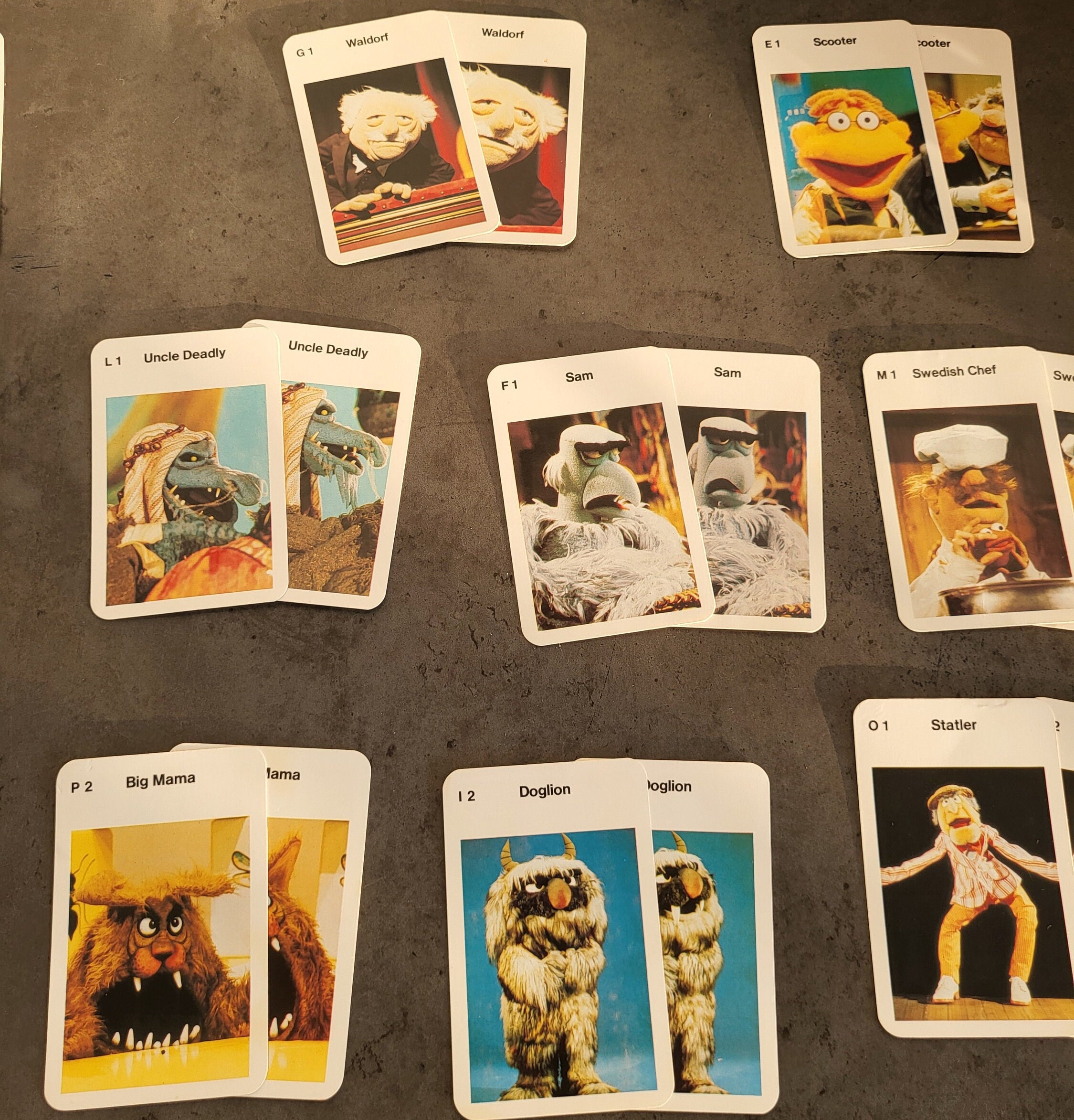 Vintage Ass Jim Henson the Muppet Show Card Game Complete Used in Box ...