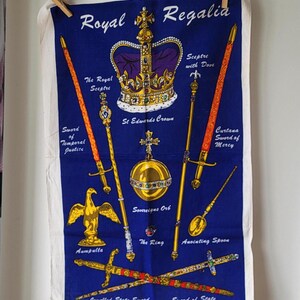 ROYAL REGALIA Irish Linen Tea Towel Blackstaff Wall Hanging - Etsy