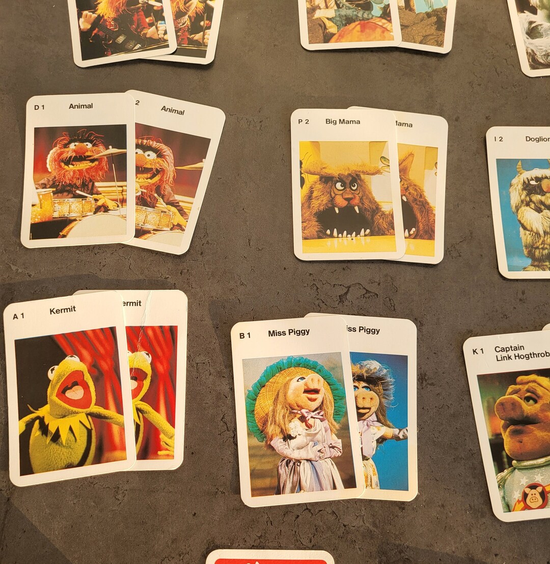 Vintage Ass Jim Henson the Muppet Show Card Game Complete Used in Box ...