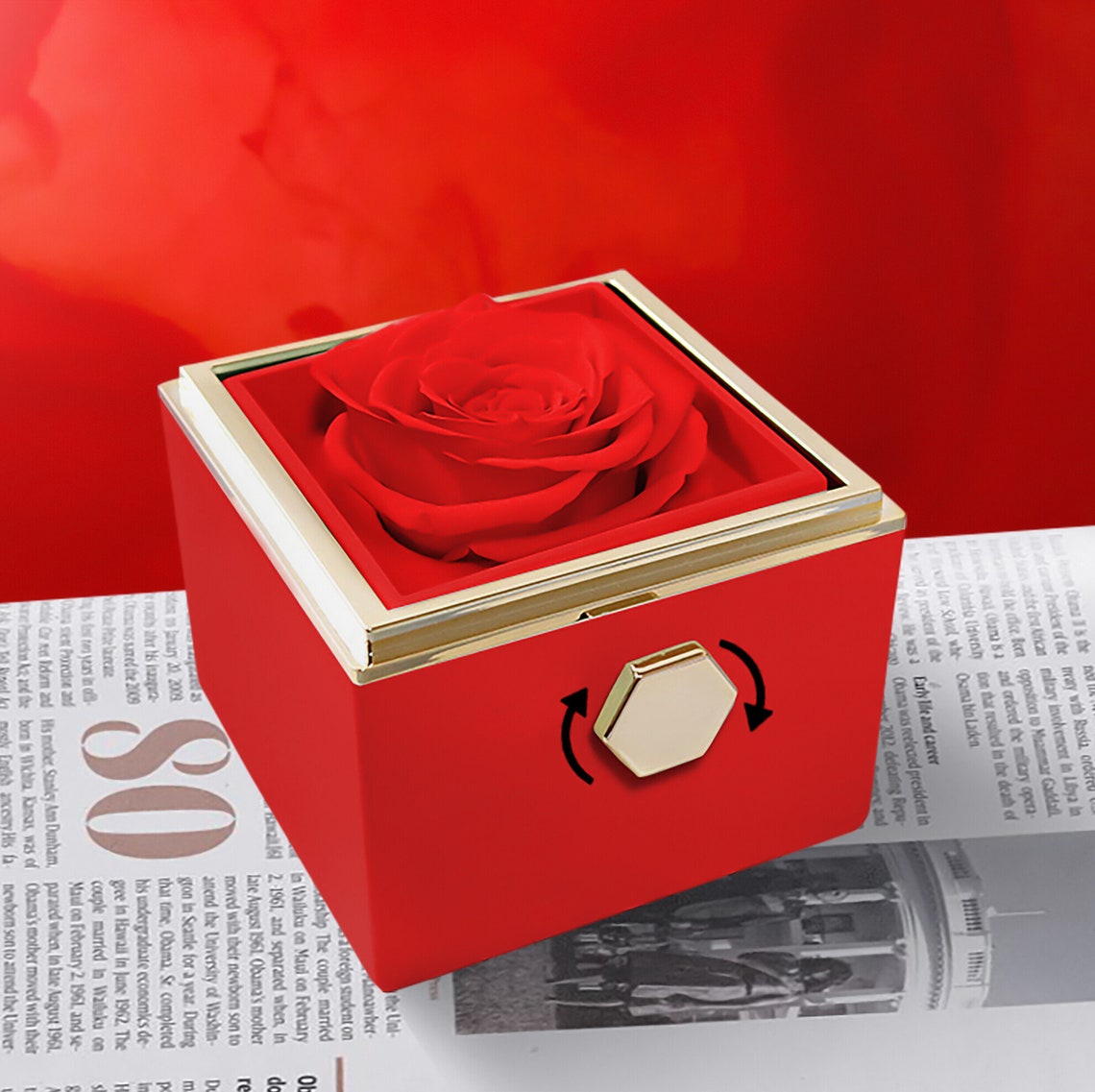 Personalized Heart Necklace With Real Preserved Rose in Eternal Rose ...