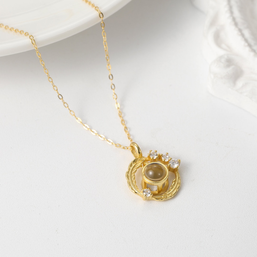 Rosa Rose Projection Necklace Photo Projection Necklace Necklace ...