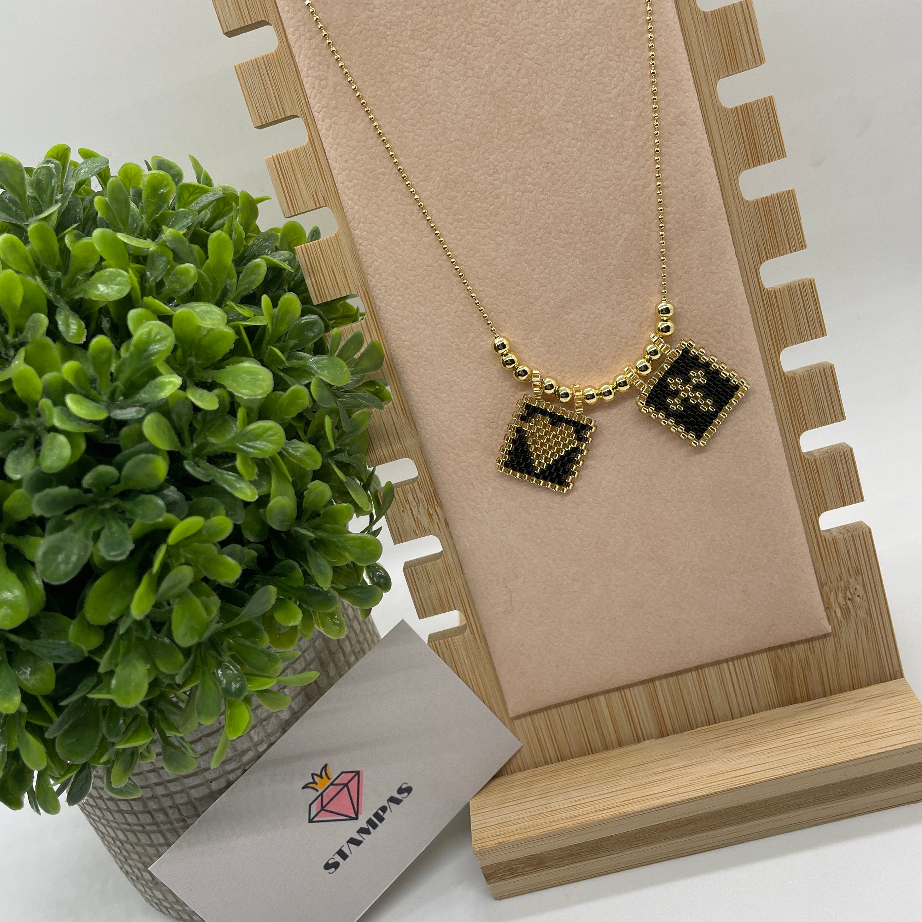 Scapular Chain Necklace, Scapular Beaded Miyuki Necklace, Miyuki ...