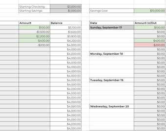 Simple Money Tracker - Etsy