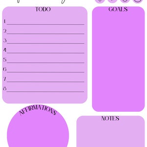 Colorful Weekly Planner, Instant Download, 7 Days Weekly Schedule ...