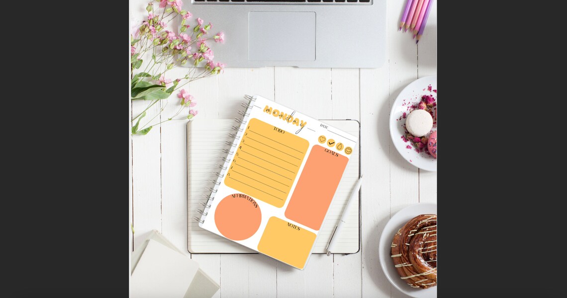 Colorful Weekly Planner, Instant Download, 7 Days Weekly Schedule ...