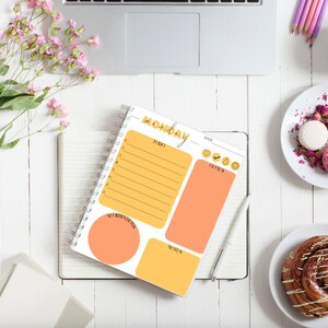 Colorful Weekly Planner, Instant Download, 7 Days Weekly Schedule ...