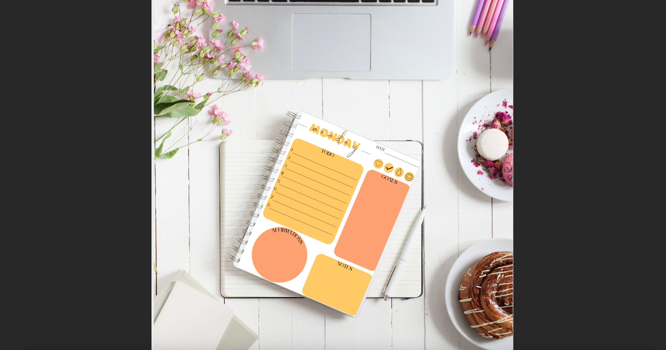 Colorful Weekly Planner, Instant Download, 7 Days Weekly Schedule ...