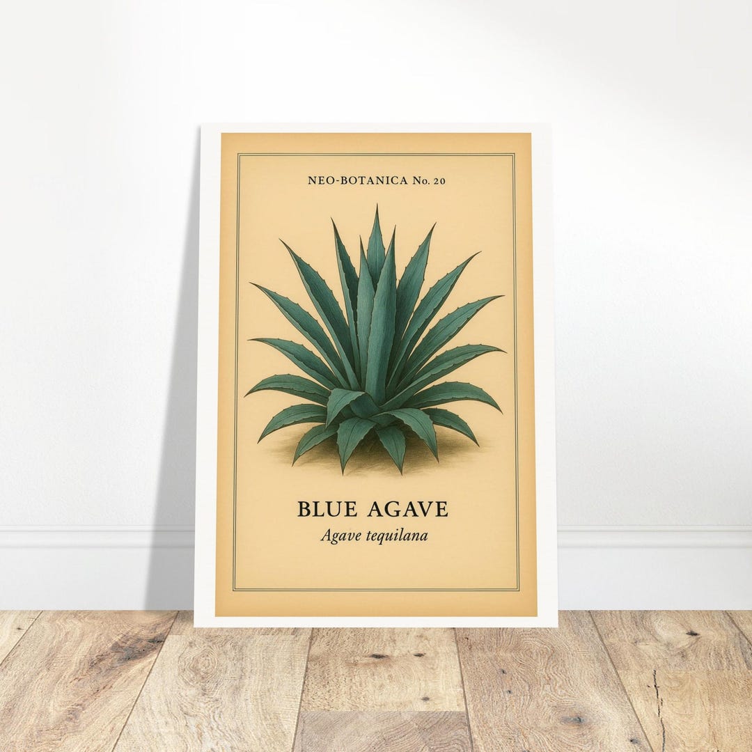 Blue Agave Botanical Wall Art, 5×7 Archival Fine Art Print, Natural ...