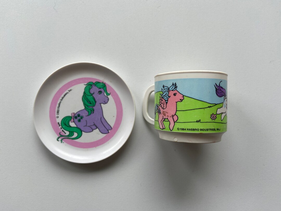 1984 Hasbro My Little Pony Cup and Saucer - Etsy
