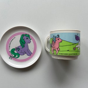 1984 Hasbro My Little Pony Cup and Saucer - Etsy