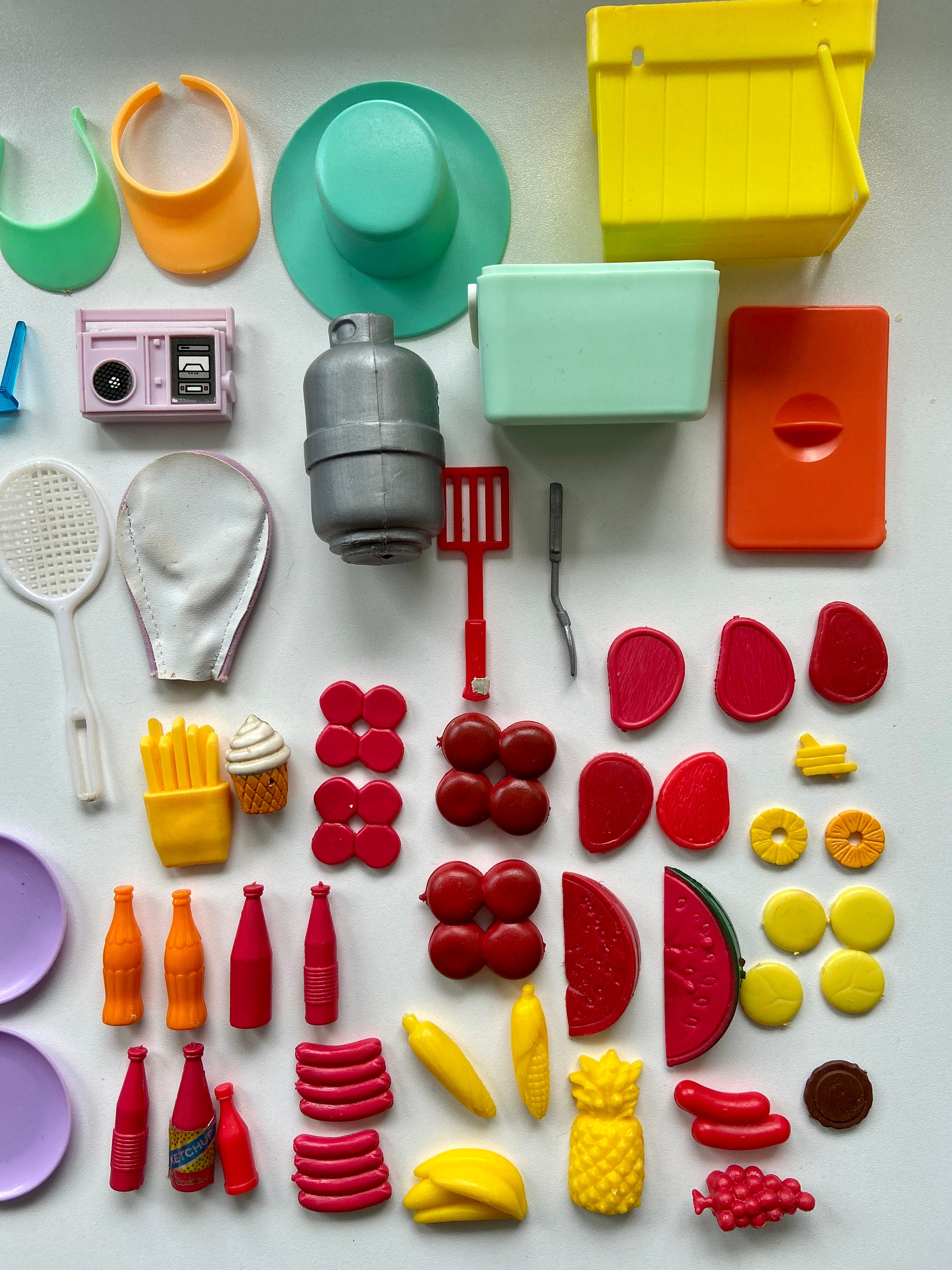 1990s Barbie BBQ Outdoor Set - Vintage Mattel - Barbecue, Table ...