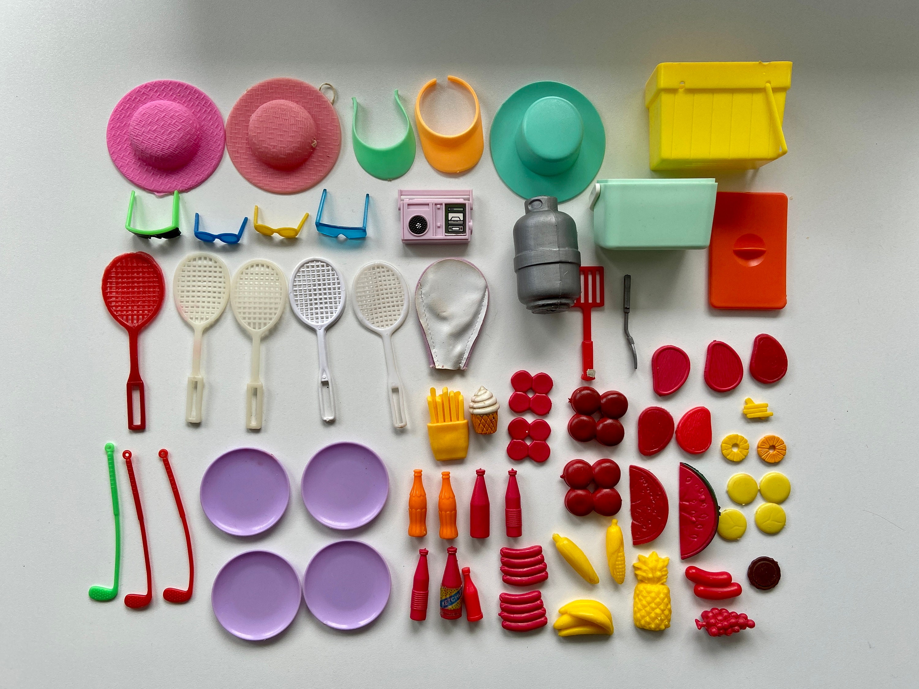 1990s Barbie BBQ Outdoor Set - Vintage Mattel - Barbecue, Table ...