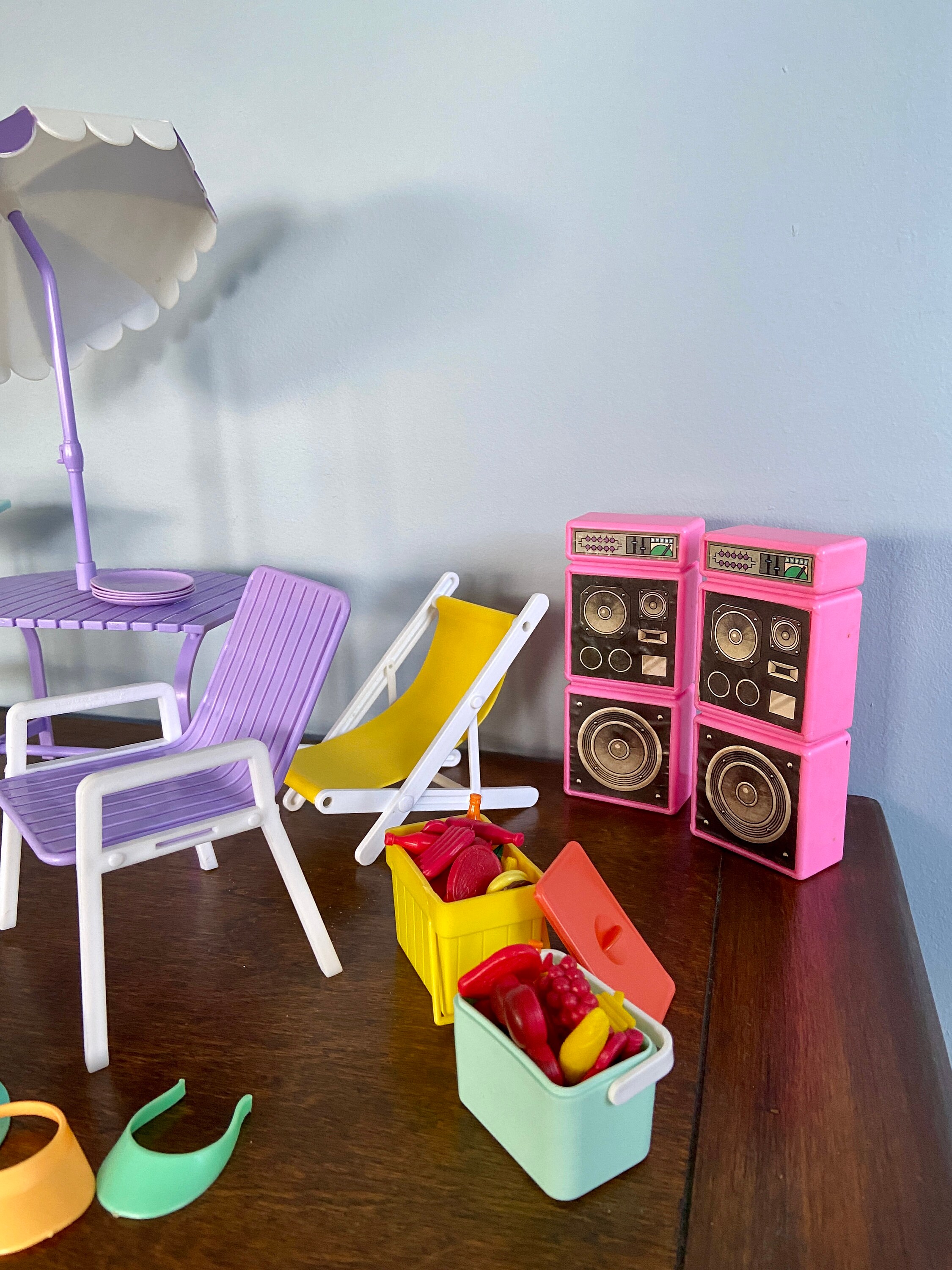 1990s Barbie BBQ Outdoor Set - Vintage Mattel - Barbecue, Table ...