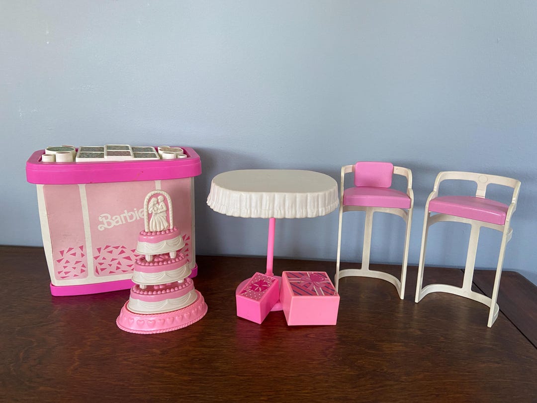 1990s Barbie Wedding Playset and Buffet With Chairs - Vintage - Etsy