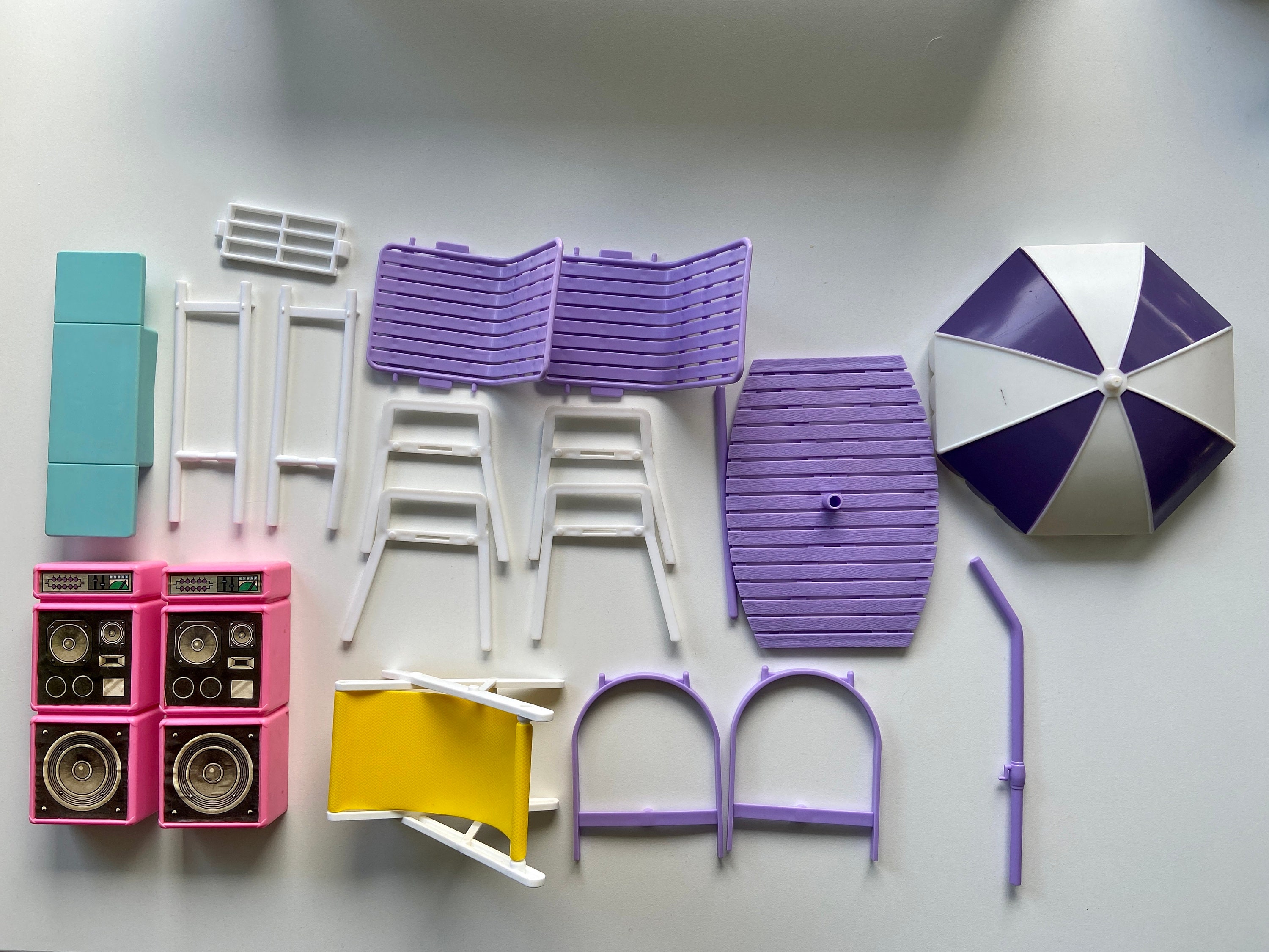 1990s Barbie BBQ Outdoor Set - Vintage Mattel - Barbecue, Table ...