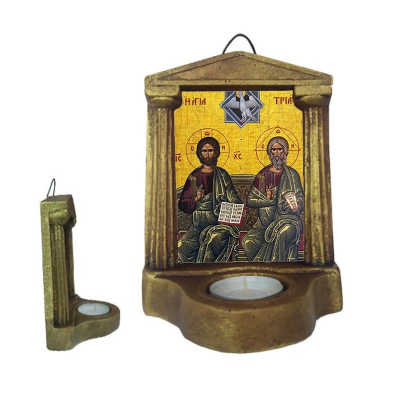 The Holy Trinity, (various Styles), Wall & Table Icon Stand With ...