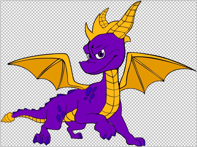Spyro Dragon 4K PNG File - Etsy
