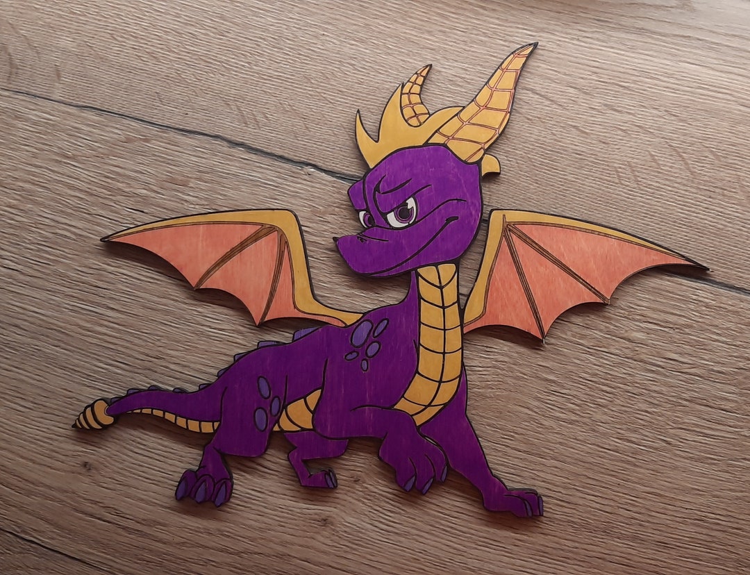 Spyro Dragon SVG DXF Files for Laser Cutting - Etsy