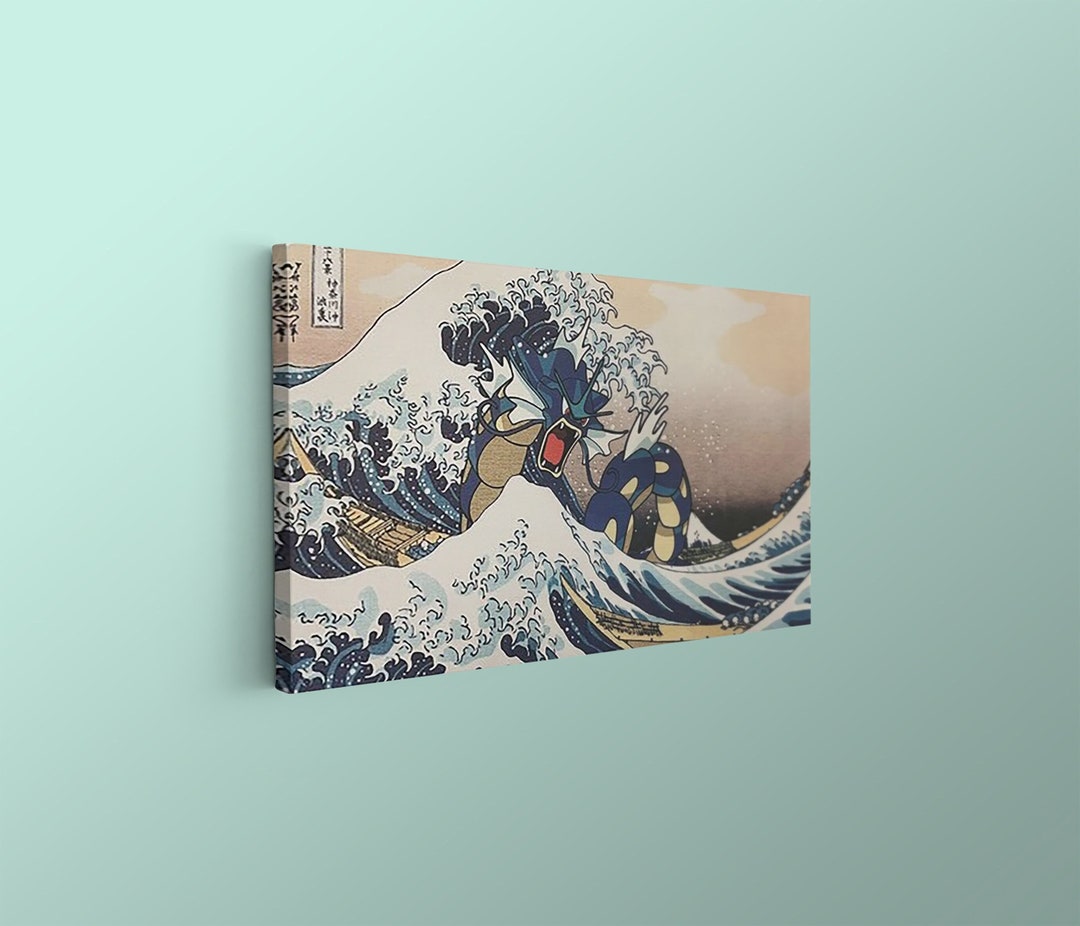 The Great Wave off Kanagawa Wall Art, Huge Canvas Home Decor, Funny ...
