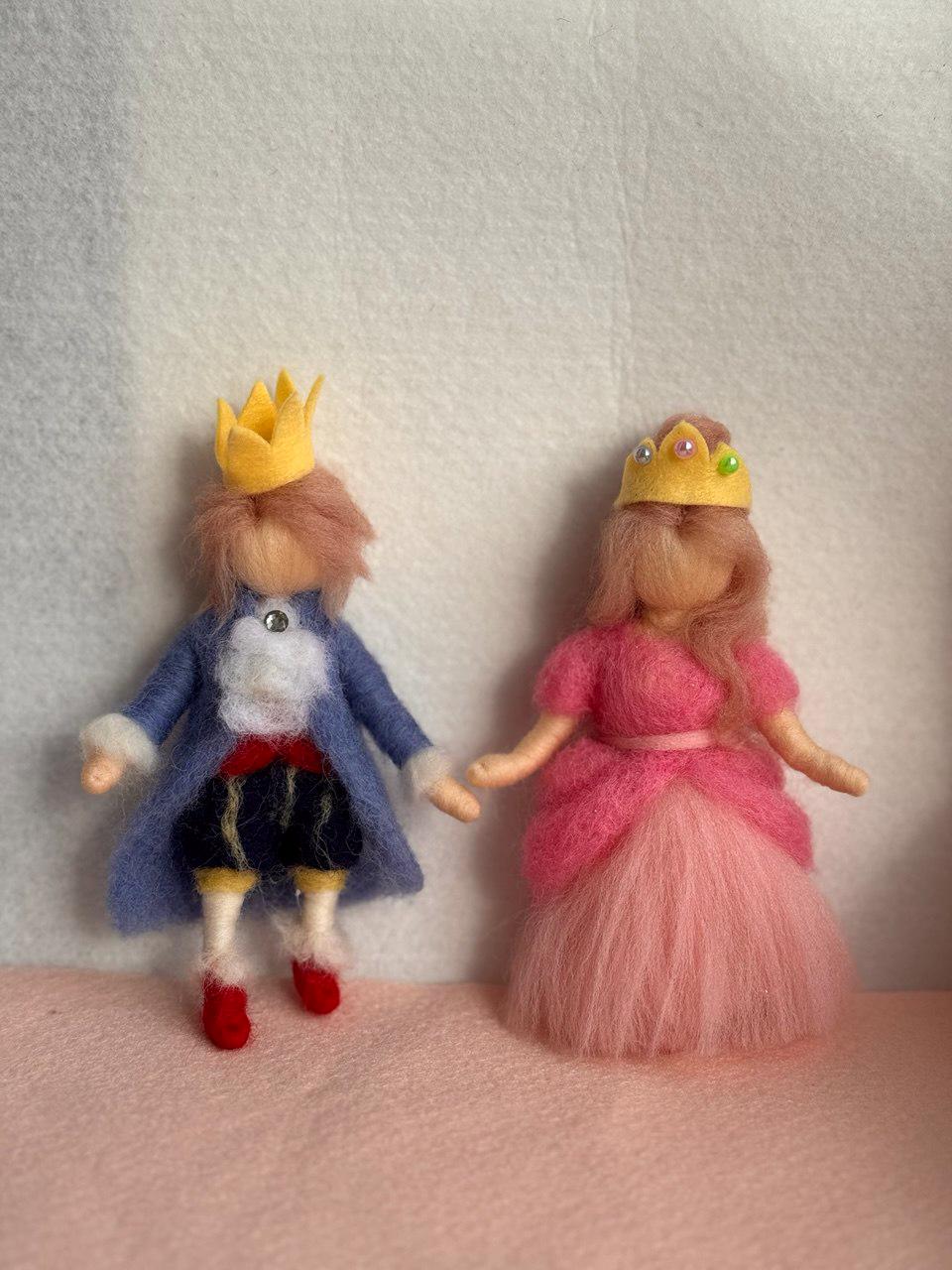 Needle Felted Prince and Princess Toys - Quirky Kids Room Decor ...
