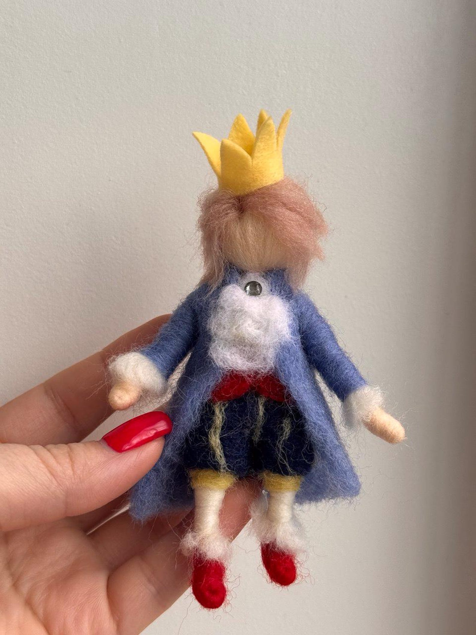Needle Felted Prince and Princess Toys - Quirky Kids Room Decor ...