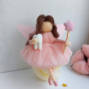 Tooth Fairy Needle Felted Doll - Fairy Ornaments Nursery Decor ...