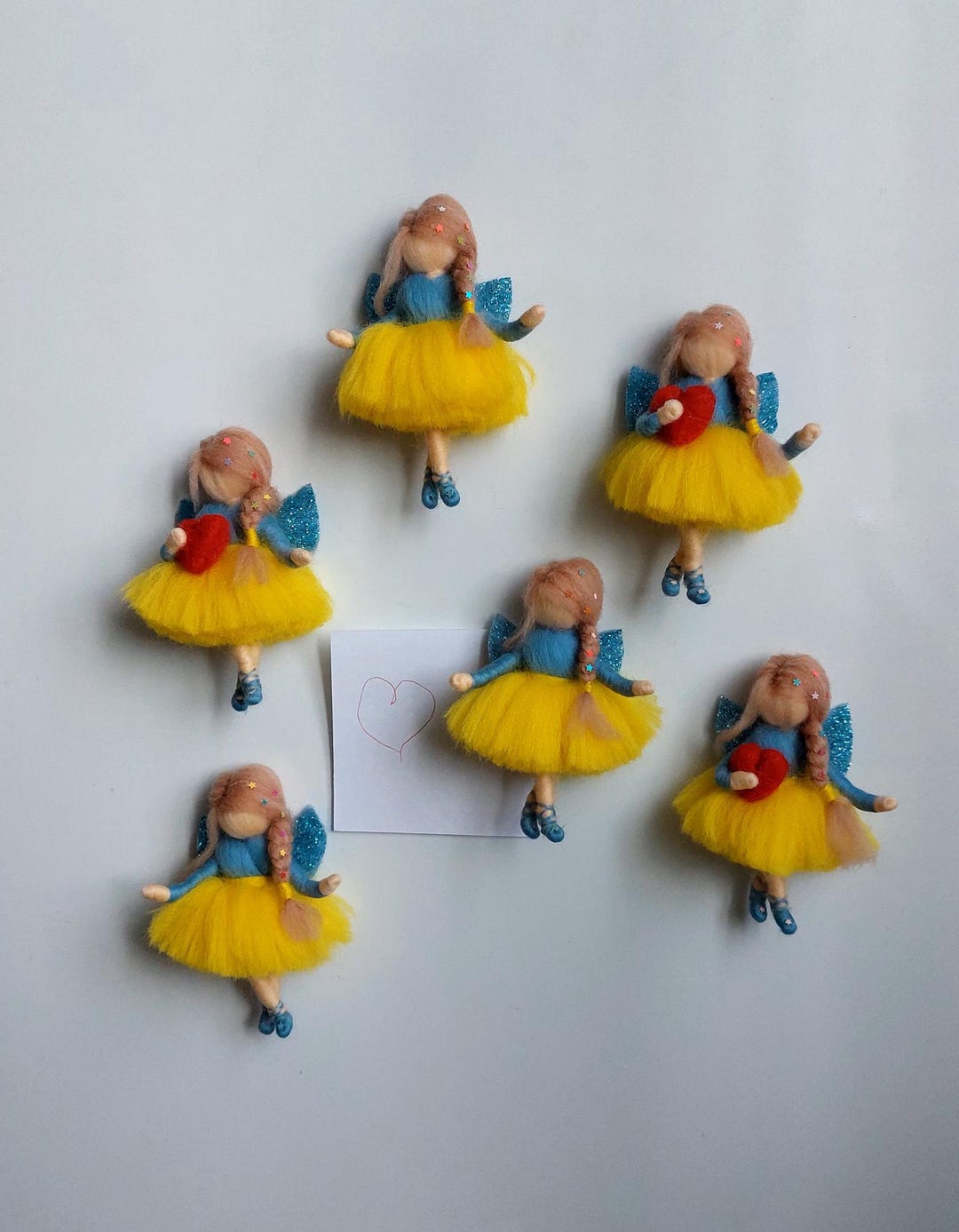 Angel Fridge Magnet - Needle Felted Angel Figure for Kitchen Decor ...