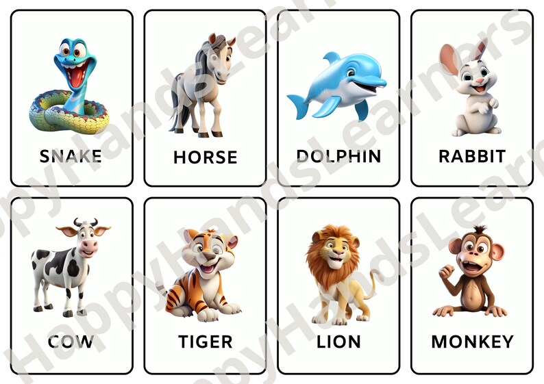 Enchanting Animal Flashcards - Explore the Wonders of the Animal ...
